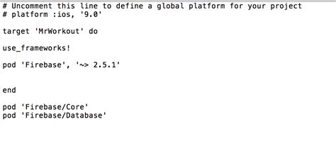 Ios Firebase Podfile Cocoapods Was Not Able To Update Stack Overflow