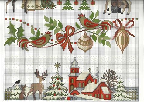 Новорічні мотиви 40 схем вишивки Ідеї декору