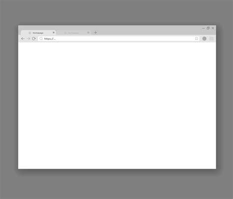 premium vector browser mockup web window screen internet empty page