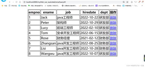 【jsp新手入门】idea mysql tomcat案例完整代码 mysql tomcat idea jsp servlet 我要写爪哇一百题