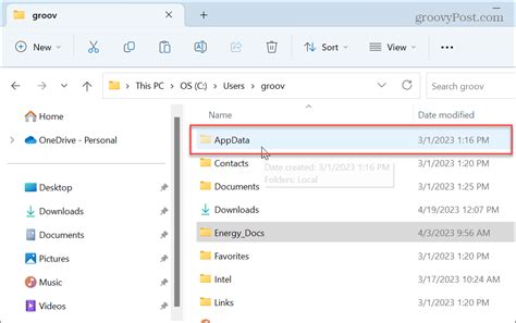How To Locate The Appdata Folder On Windows 11