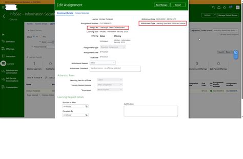 Otbi Learning Is There A Way To Report On Who Specifically Took The Action To Withdraw The