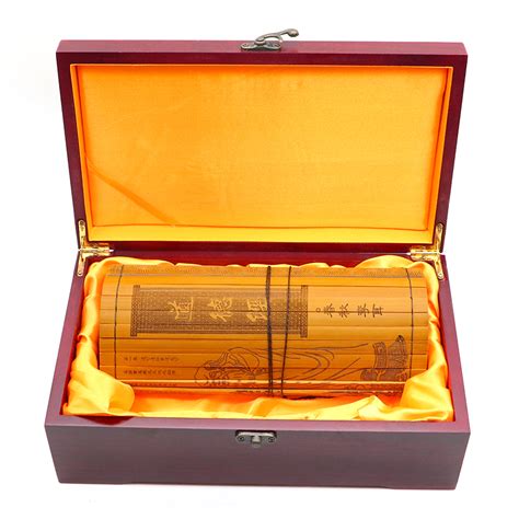 竹简书雕刻全文老子道德经一米五长国学文创礼品摆件阅读送礼书卷虎窝淘