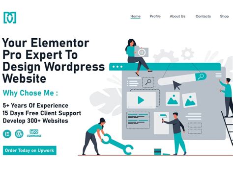 your elementor pro expert to design a wordpress website upwork