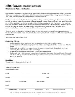 Fillable Online CMU Form Fax Email Print PdfFiller