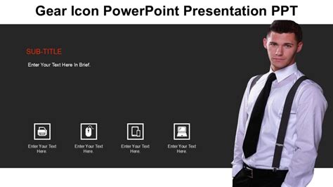 Gear Icon PowerPoint Presentation PPT PPTUniverse