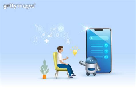 ai chat bot chatting with man summarize information and generate smart