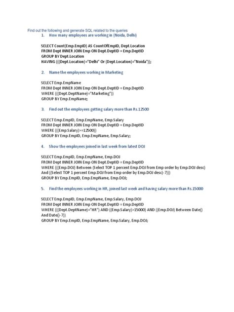 Practical Assignment1 Sql Queries Pdf