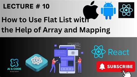React Native Lecture 10 Loops Functions Arrays Flat List React Native Rendering Youtube