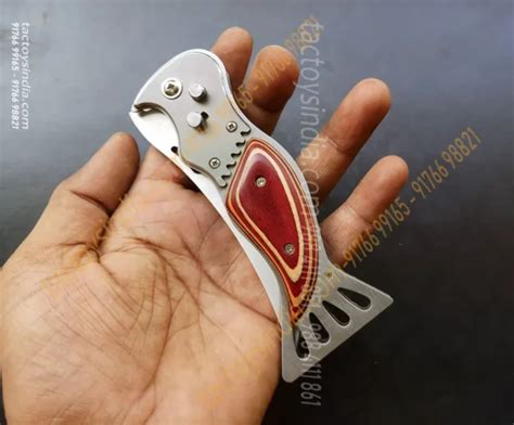 Naughty Penguin Double Switch Folding Pocket Knife Tactoys India