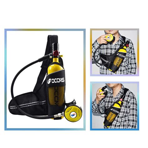 C2 Mini Oxygen Tank Portable Scuba Diving Equipment Refillable Design