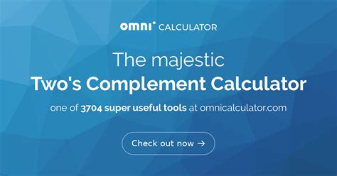 Two S Complement Calculator