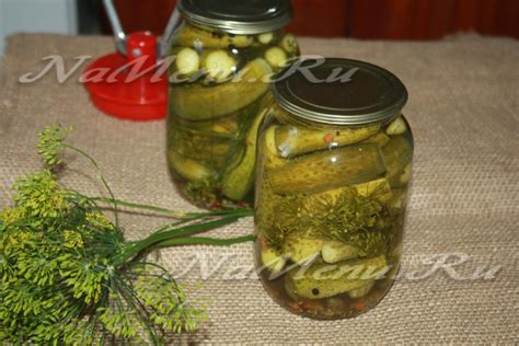 Соленые корнишоны на зиму