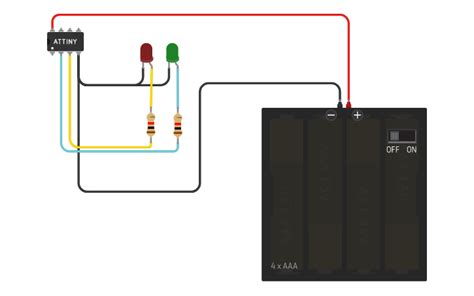 Circuit Design Attiny 85 Tinkercad