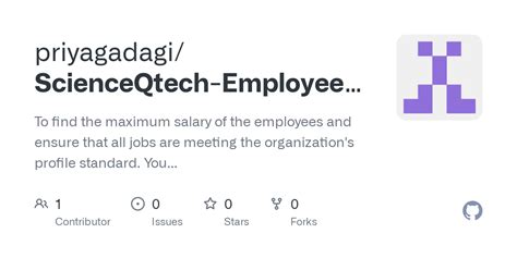 GitHub Priyagadagi ScienceQtech Employee Performance Mapping To Find The Maximum Salary Of