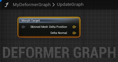 Deformer Graph In Unreal Engine Unreal Engine 5 6 Documentation Epic Developer Community