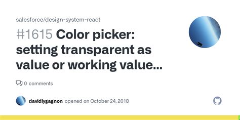 Color Picker Setting Transparent As Value Or Working Value Prop Doesn