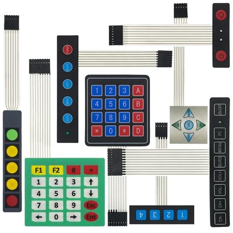 14 44 45 Matrix Arraymatrix Keyboard 16 Key Membrane Switch Keypad