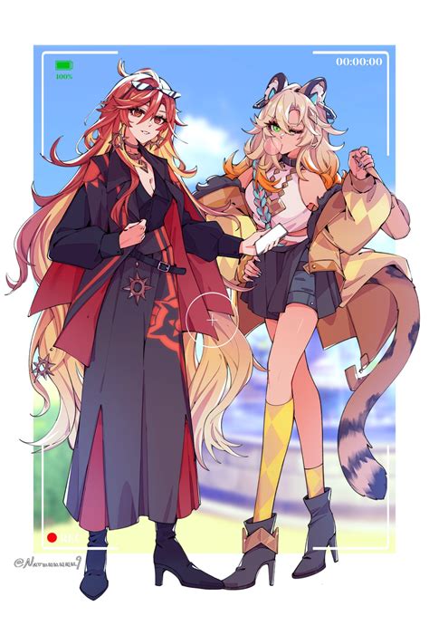 Mavuika And Xilonen Genshin Impact Drawn By Naruuuuuu9 Danbooru