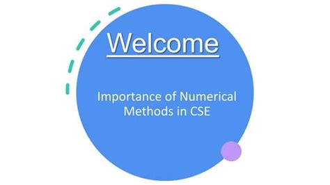Numerical Methods And Its Applications Pptx Science