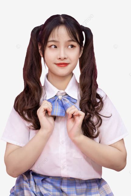 더블 포니 테일 제복 소녀 체크 무늬 스커트 소녀 쌍말꼬리 유니폼 제복 Png 일러스트 및 이미지 에 대한 무료 다운로드 Pngtree