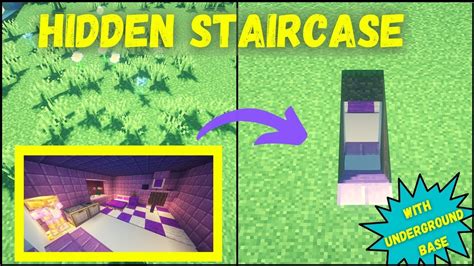 How To Build A Hidden Staircase Minecraft Tutorial