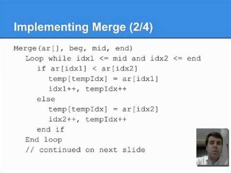 MergeSort YouTube