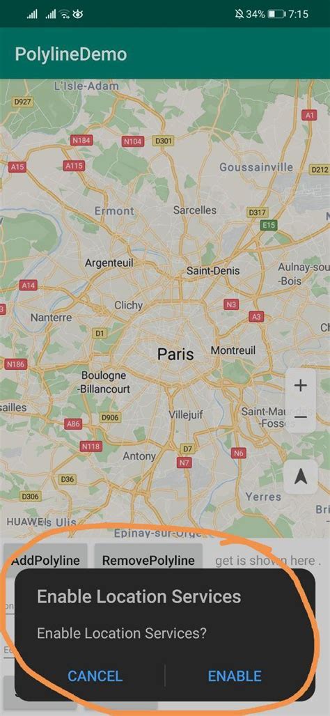 Android I Won T Enable My Location On The Map But If The Location Turned Off Enable