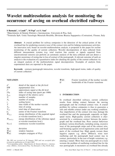 Pdf Wavelet Multiresolution Analysis For Monitoring The Occurrence Of
