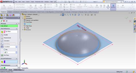 Tutorial Indent Feature In Solidworks Grabcad Tutorials