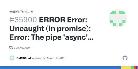 error error uncaught in promise error the pipe async could not