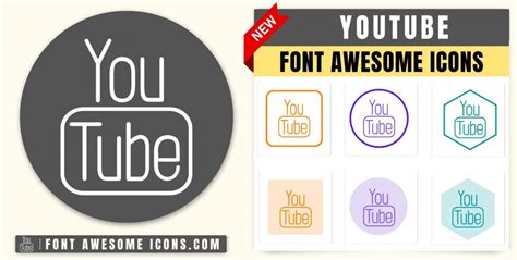 Font Awesome Youtube Icon Fa Fa Youtube Html Css Code