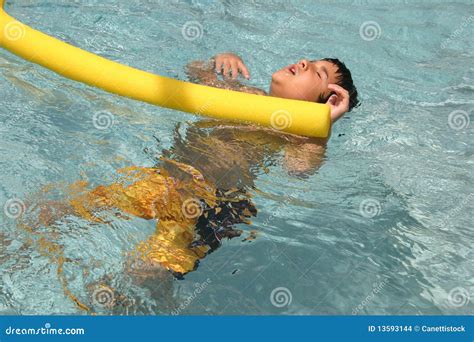 Learning To Float Stock Photo Image Of Face Safe Beginner 13593144