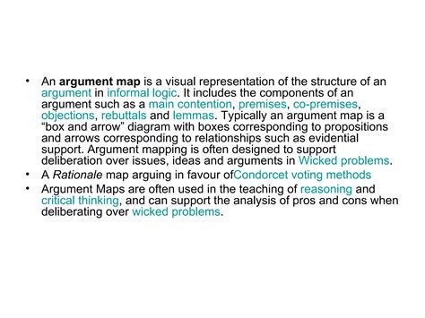 Argument Map PPT Technology Computing