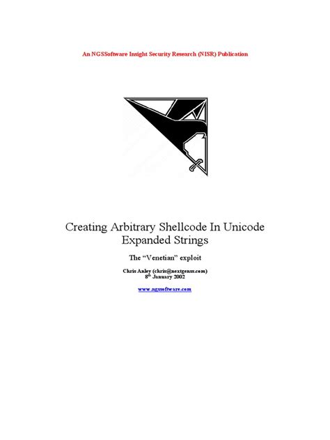 Pdf Creating Arbitrary Shellcode In Unicode Expanded Strings