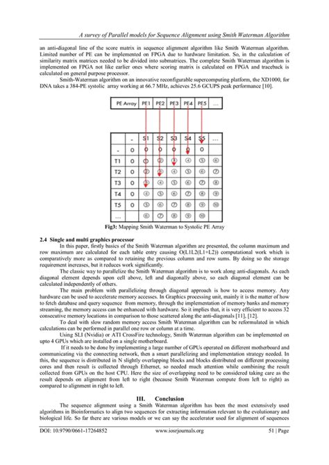 A Survey Of Parallel Models For Sequence Alignment Using Smith Waterman Algorithm Pdf
