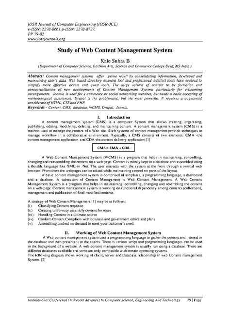 Wcms Unit 1 1 It Is Notes Of Wcms Web Content Management System