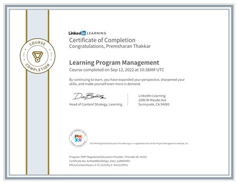 Premsharan Thakkar On Linkedin Certificate Of Completion