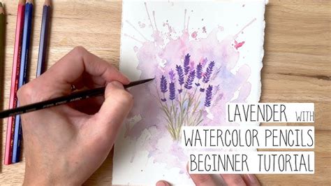 Simple Watercolor Pencil Flowers