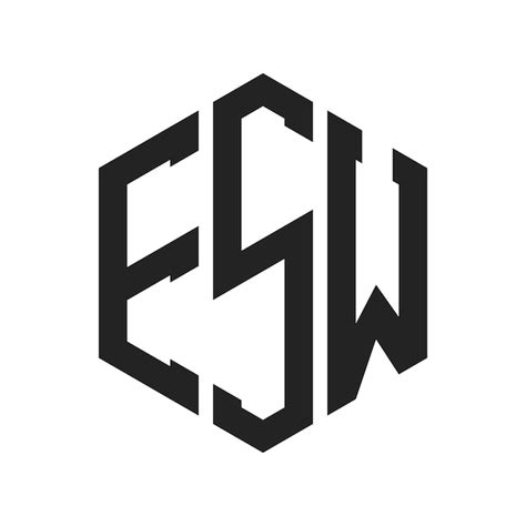 Premium Vector Esw Logo Design Initial Letter Esw Monogram Logo Using