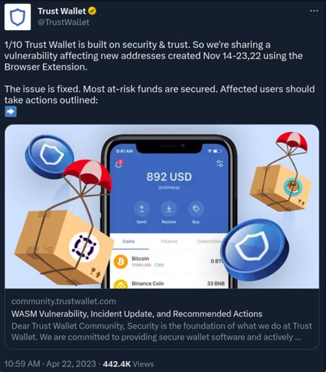 Funds Of Every Wallet Created With The Trust Wallet Browser Extension