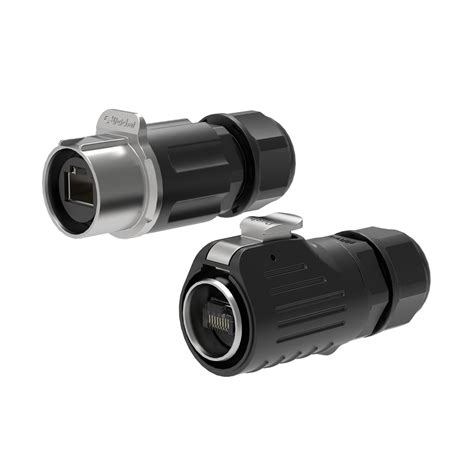 Cat7 Rj45 Waterproof Connector Ip68 Rj45 Industrial Connector Rj45 Aviation Plugs Sockets Cat7
