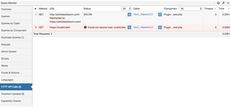 Query Monitor The Developer Tools Panel For Wordpress Wordpress