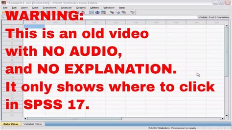 Video How To Obtain A Simple Linear Regression Equation With SPSS No Audio YouTube