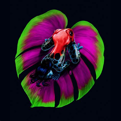 Poison Dart Frog Pinup Or Frog Butt On Behance
