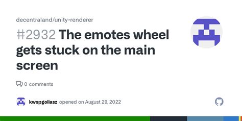 the emotes wheel gets stuck on the main screen · issue 2932