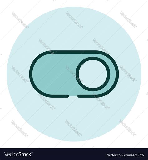 Slide Button Icon On A White Background Royalty Free Vector