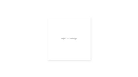 100 Day Css Challenge Day 1