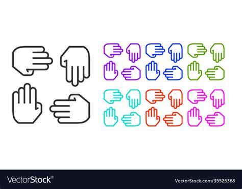 Black Line Project Team Base Icon Isolated Vector Image