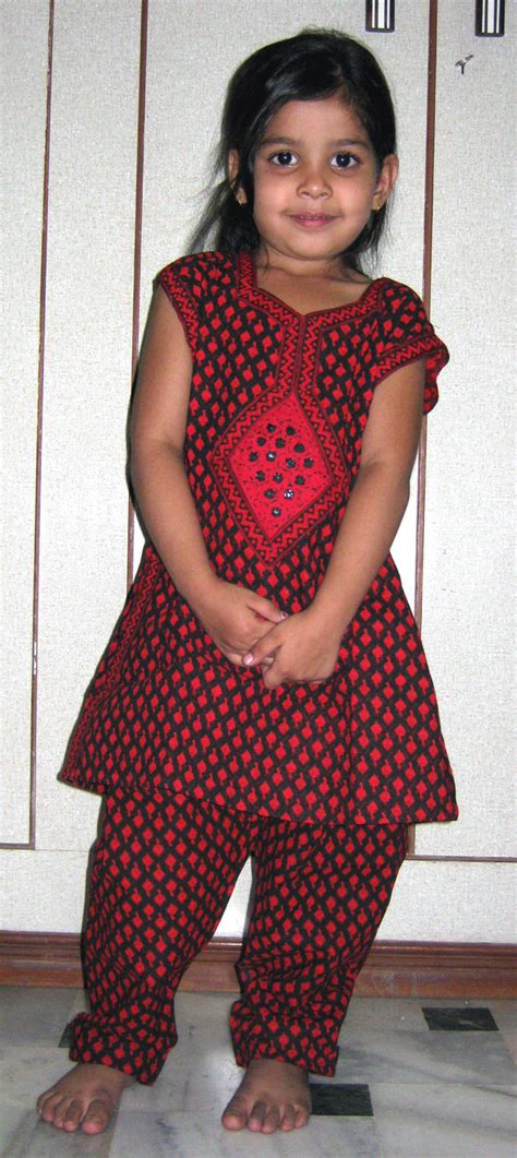 Lartisanat Traditionnel Indien Les Filles De Coton Costume Salwar